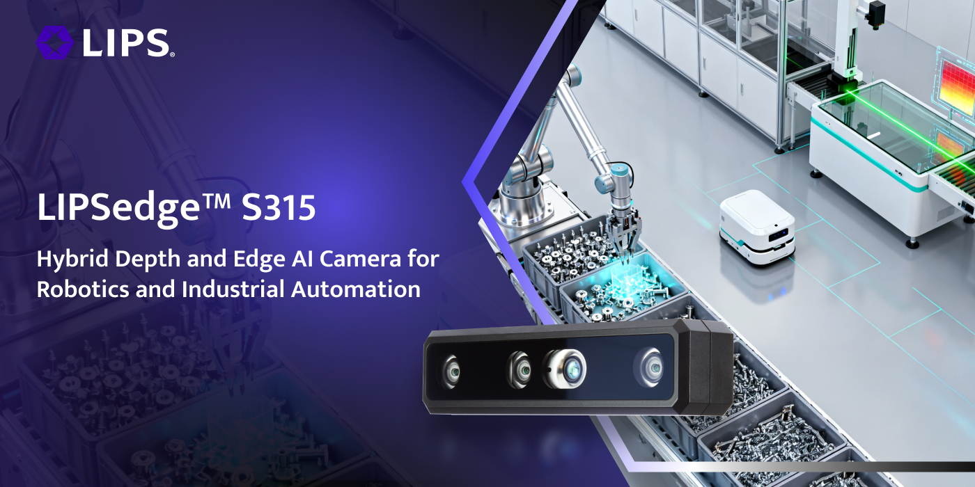 Hybrid Depth Edge AI Camera for Robotics & AGV | LIPSedge S315